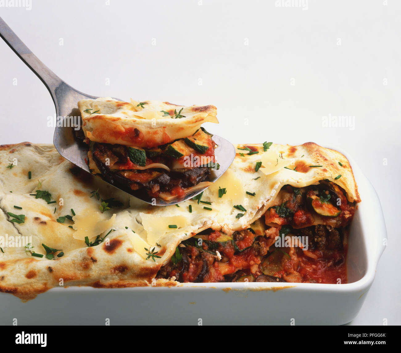Grilled vegetable lasagne Stock Photo - Alamy