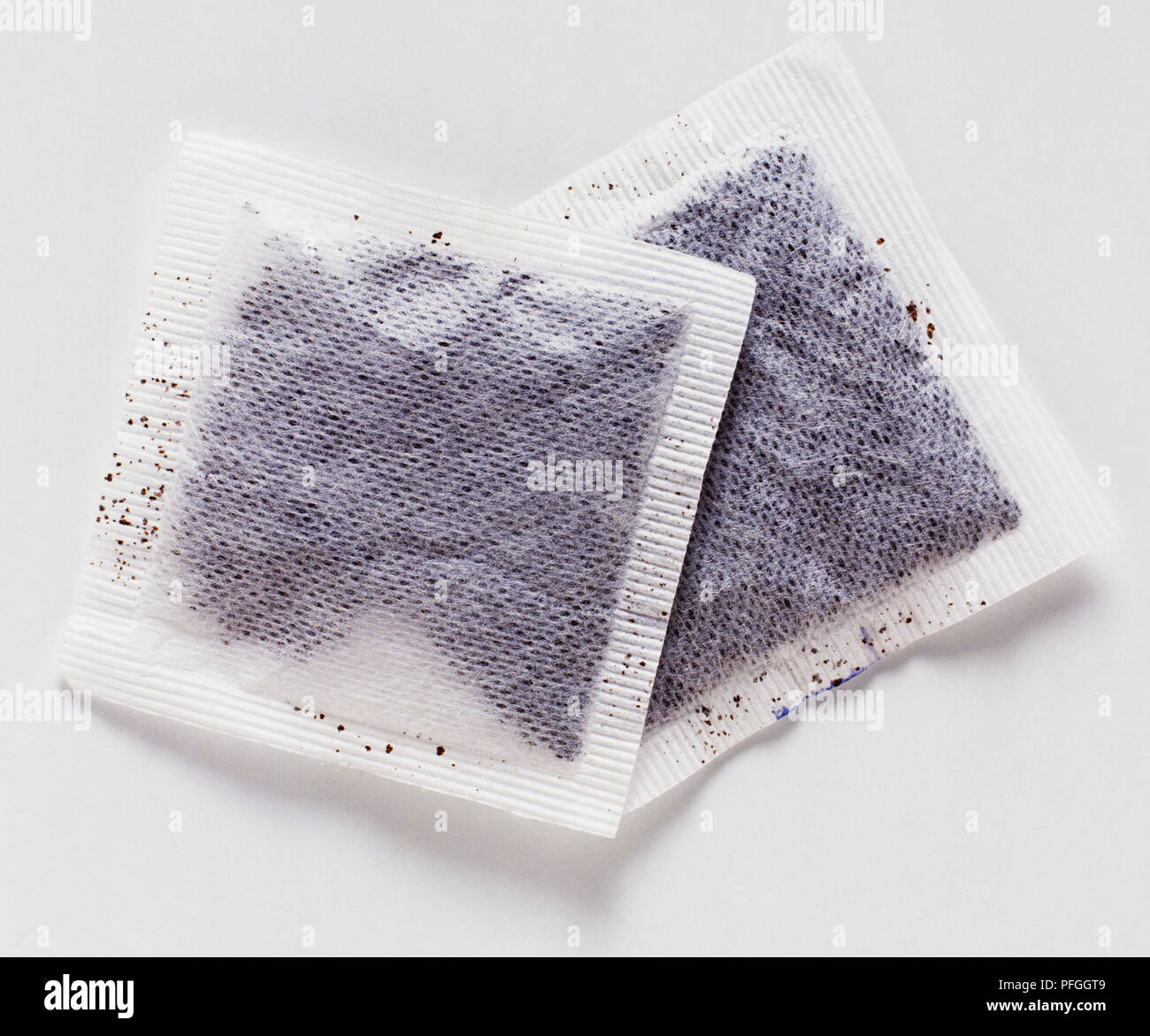 Two tea bags Stock Photo - Alamy