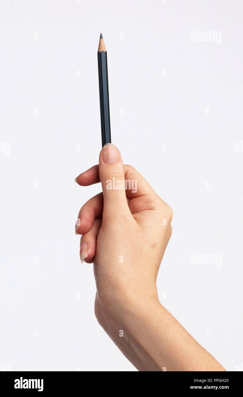 Hand Holding Pencil Hand Holding Pencil
