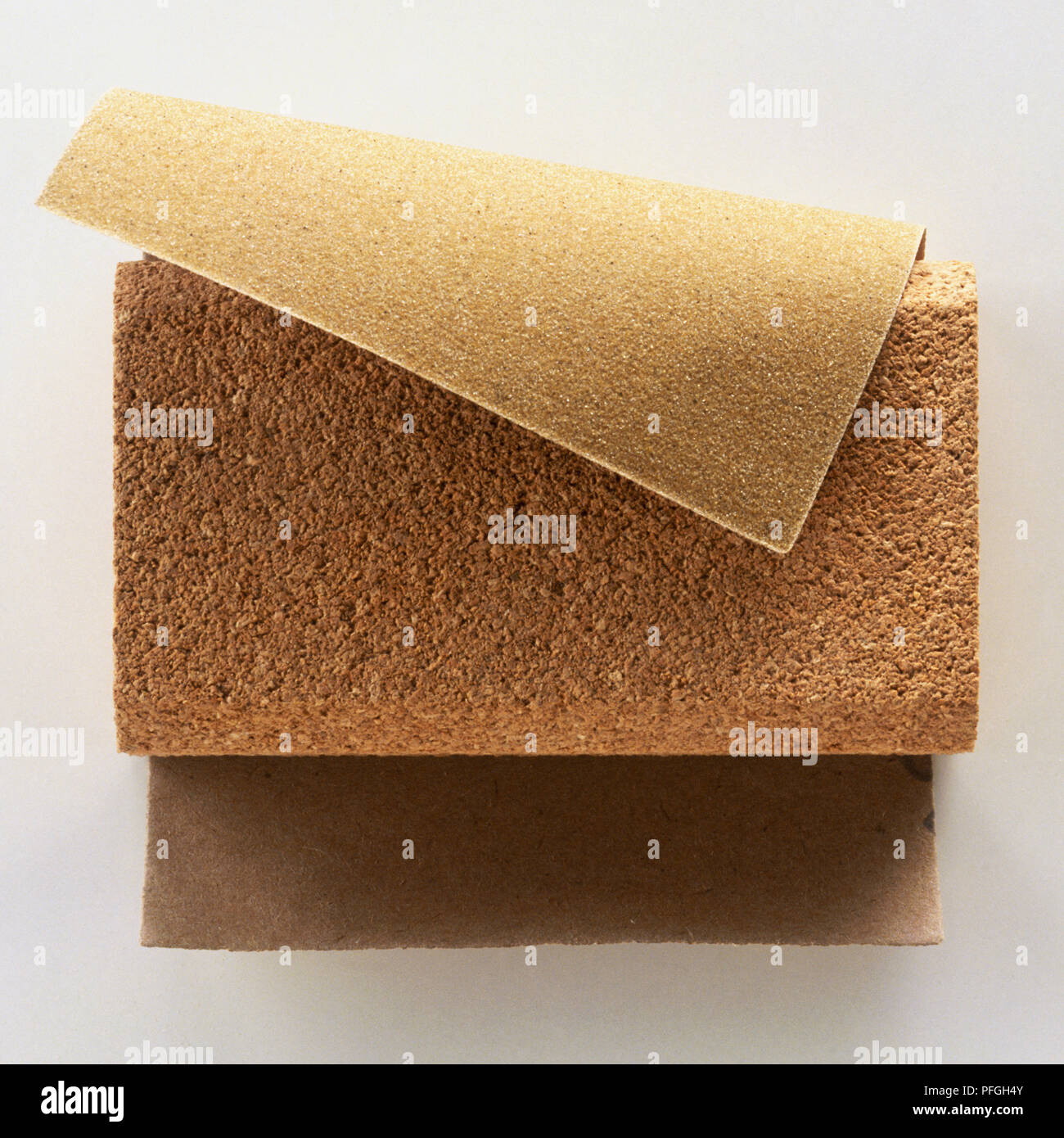 Sanding block and sandpaper Stock Photo - Alamy