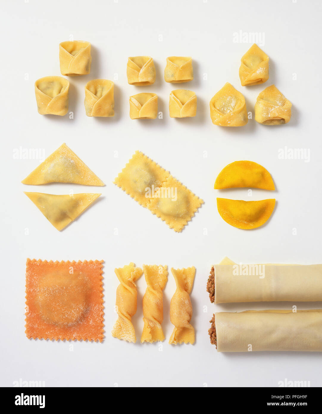 Stuffed pasta shaped Stock Photo - Alamy