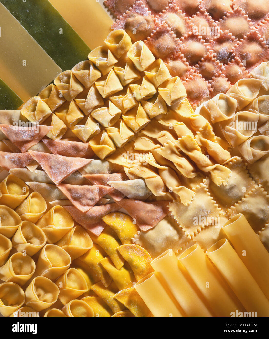 Varieties of dried pasta hi-res stock photography and images - Alamy