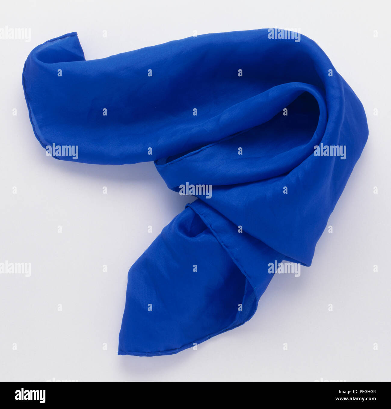 Blue chiffon headscarf Stock Photo - Alamy
