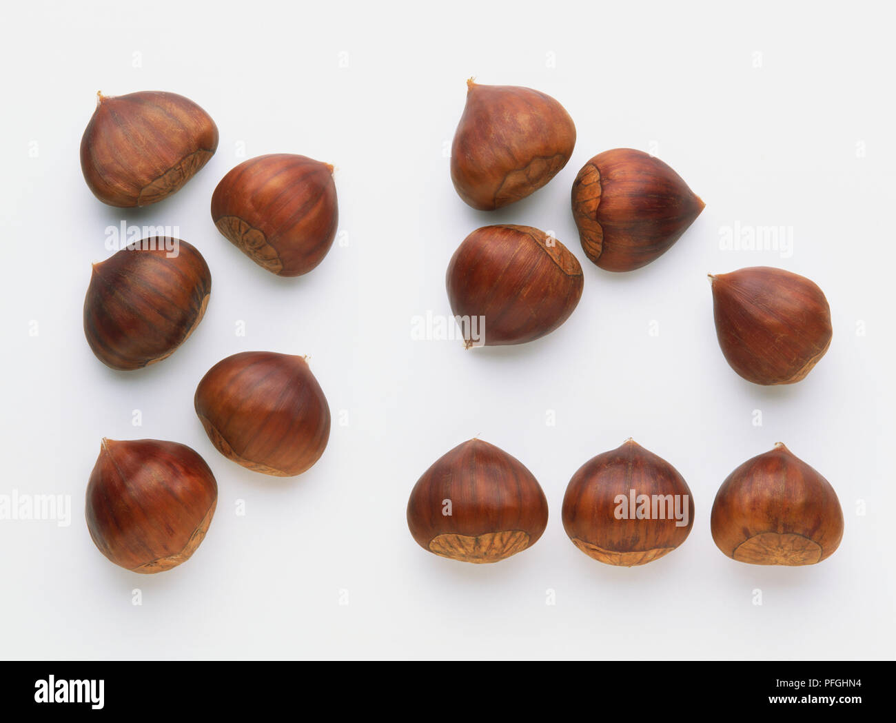A dozen sweet chestnuts Stock Photo - Alamy