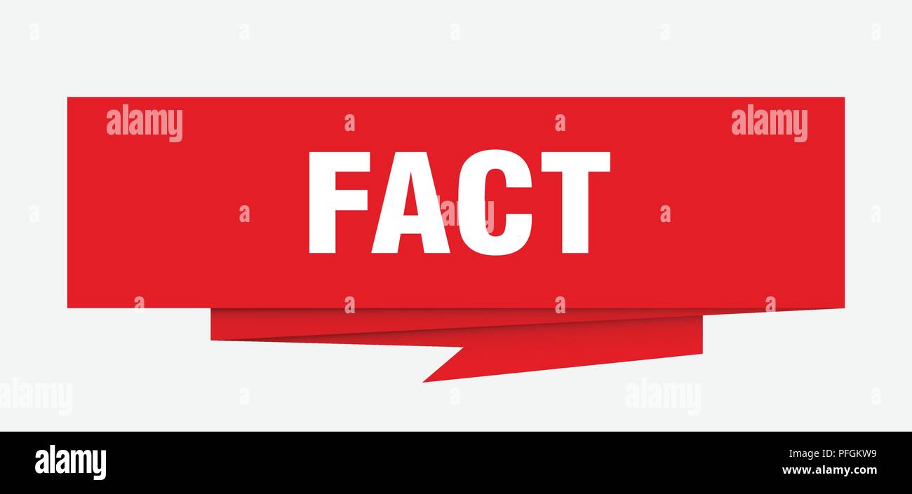 fact sign. fact paper origami speech bubble. fact tag. fact banner ...