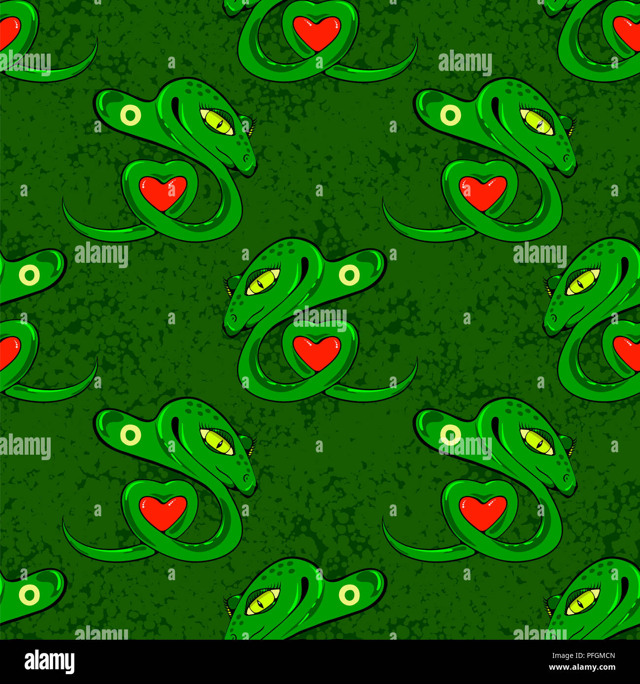 Snake Seamless Background. Animal Pattern. Attack Crawling Danger ...