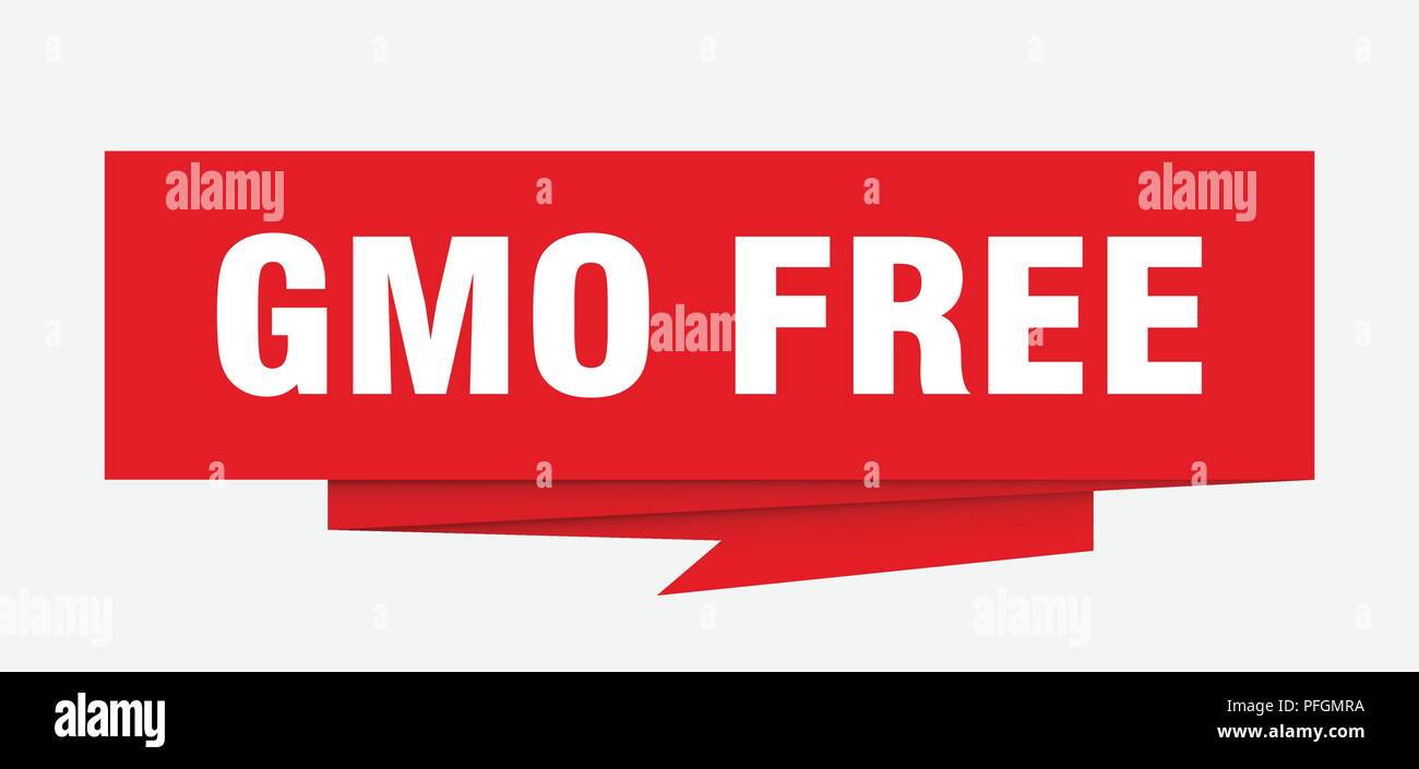 gmo free sign. gmo free paper origami speech bubble. gmo free tag. gmo ...
