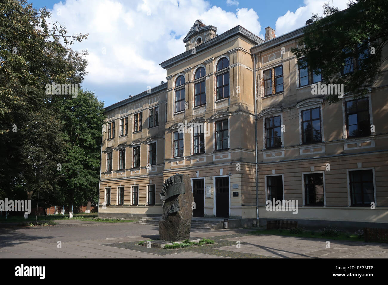 Exterior of the former Kronprinz Rudolf Gymnasium, which still ...