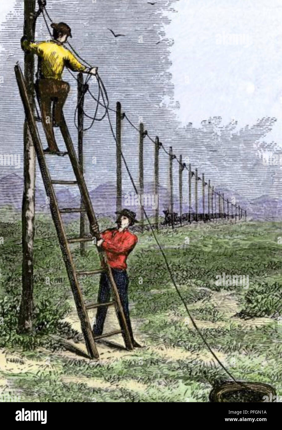 First Telegraph Line