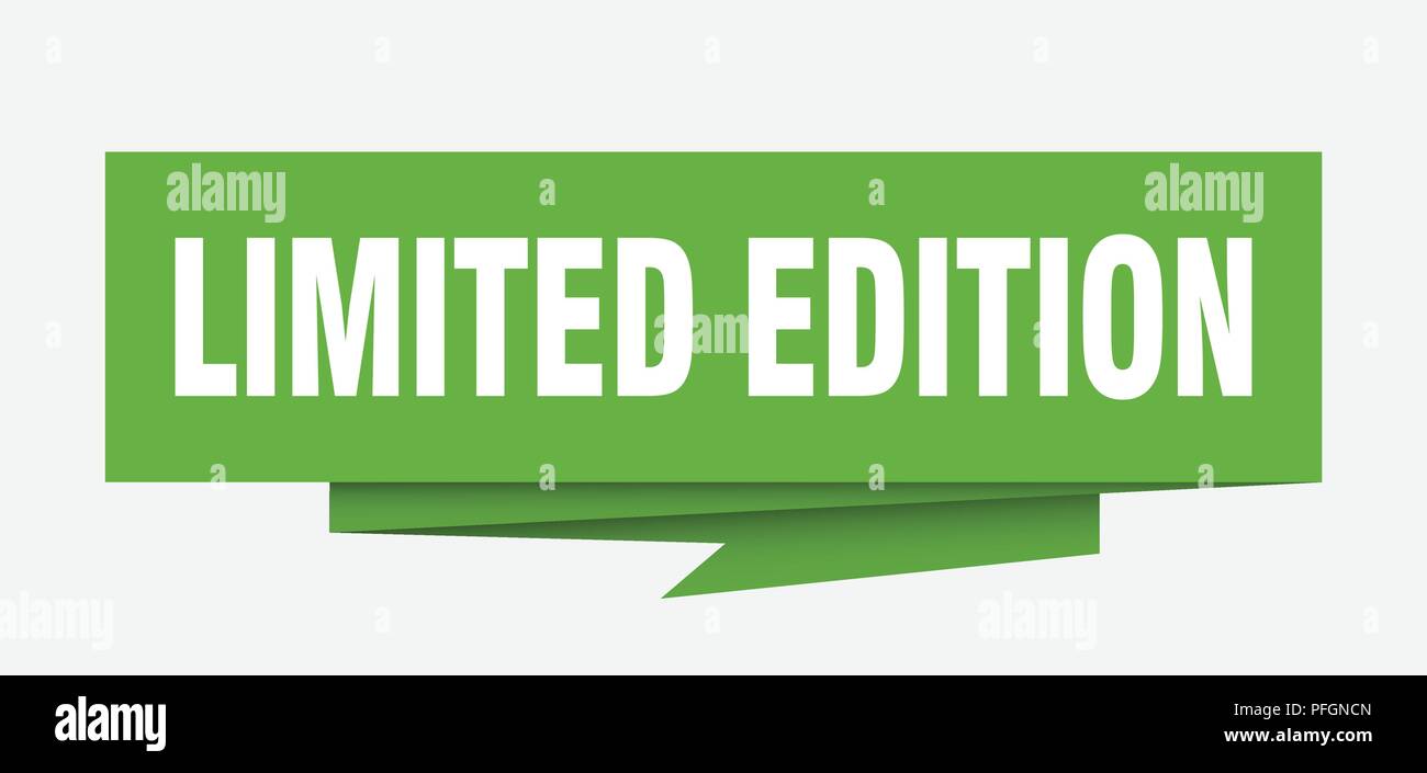 limited edition sign. limited edition paper origami speech bubble ...