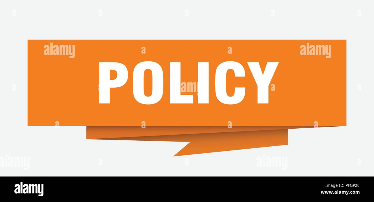 policy sign. policy paper origami speech bubble. policy tag. policy ...