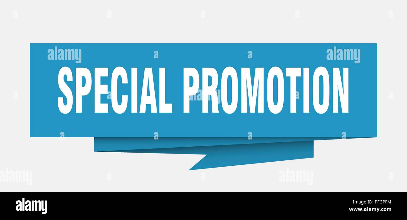 special promotion sign. special promotion paper origami speech bubble ...