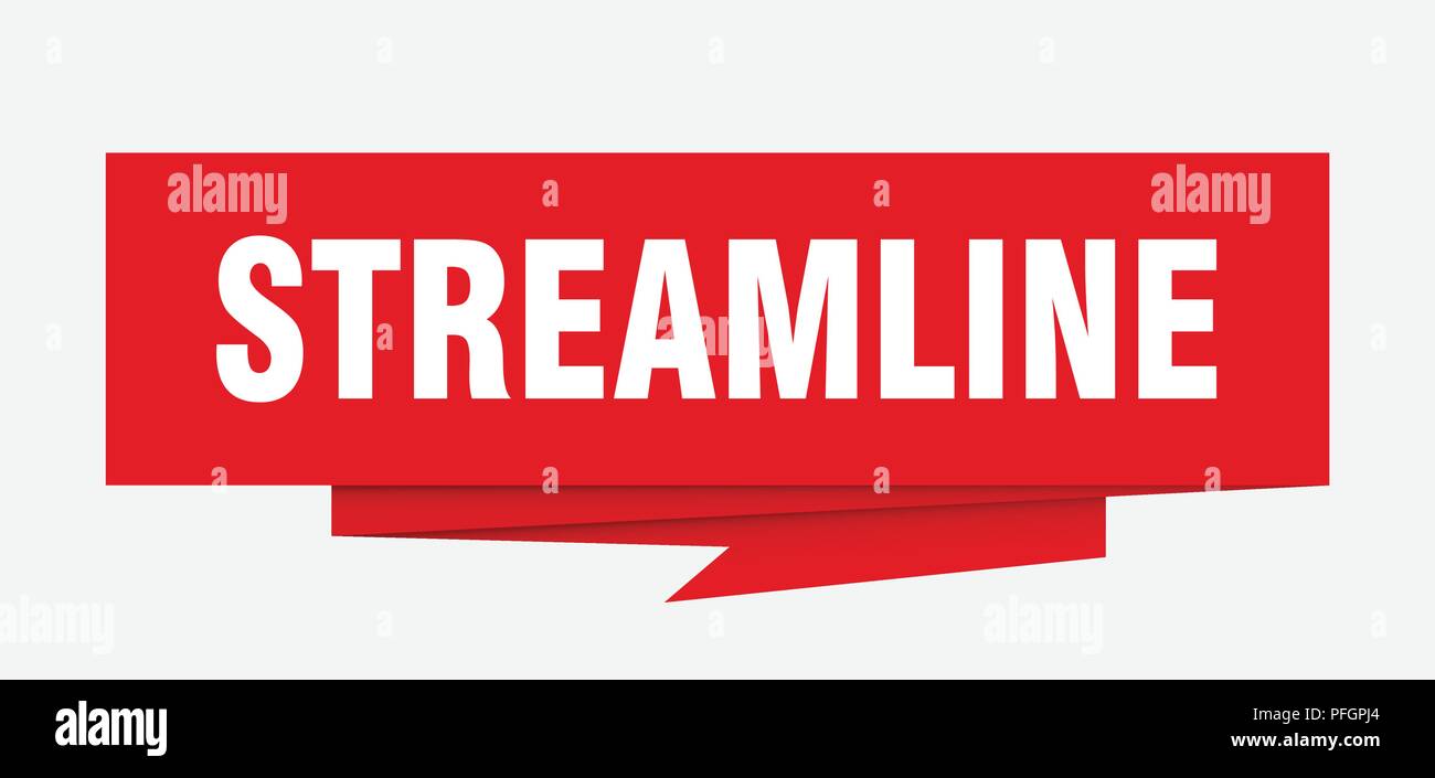 streamline sign. streamline paper origami speech bubble. streamline tag ...