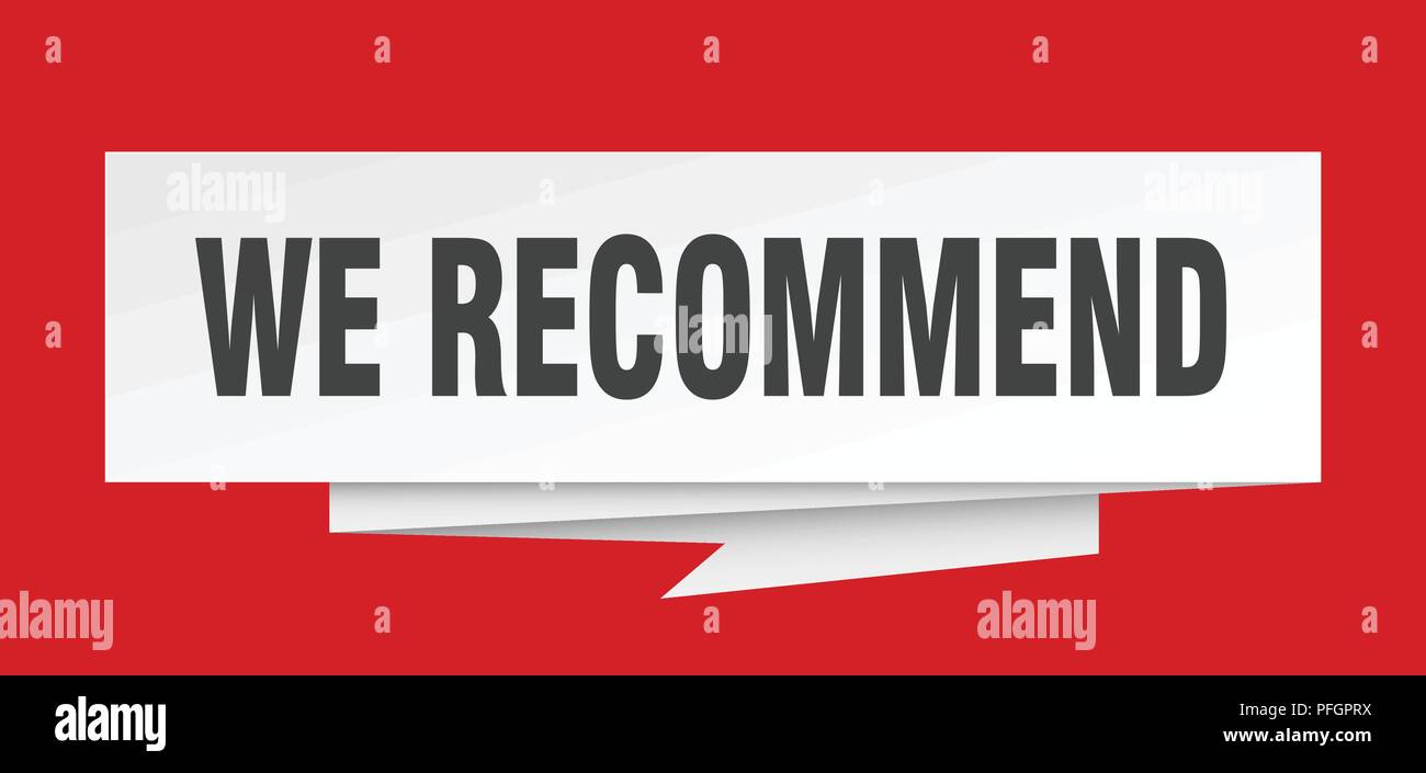 we recommend sign. we recommend paper origami speech bubble. we ...