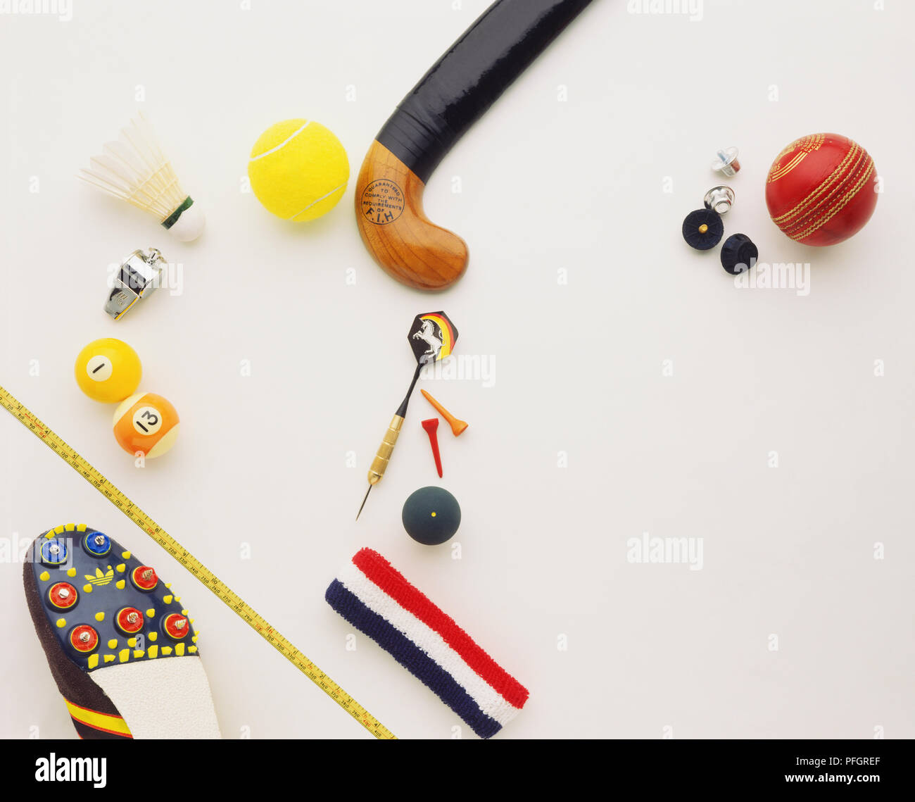 Selection of sporting equipment Stock Photo - Alamy