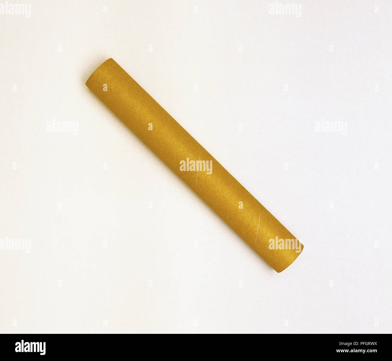Cardboard tube, side view Stock Photo - Alamy