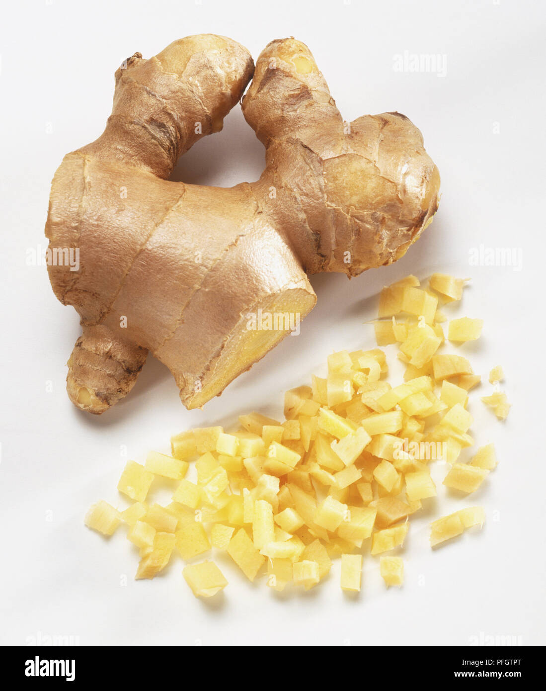 Diced ginger root High Resolution Stock Photography and Images - Alamy