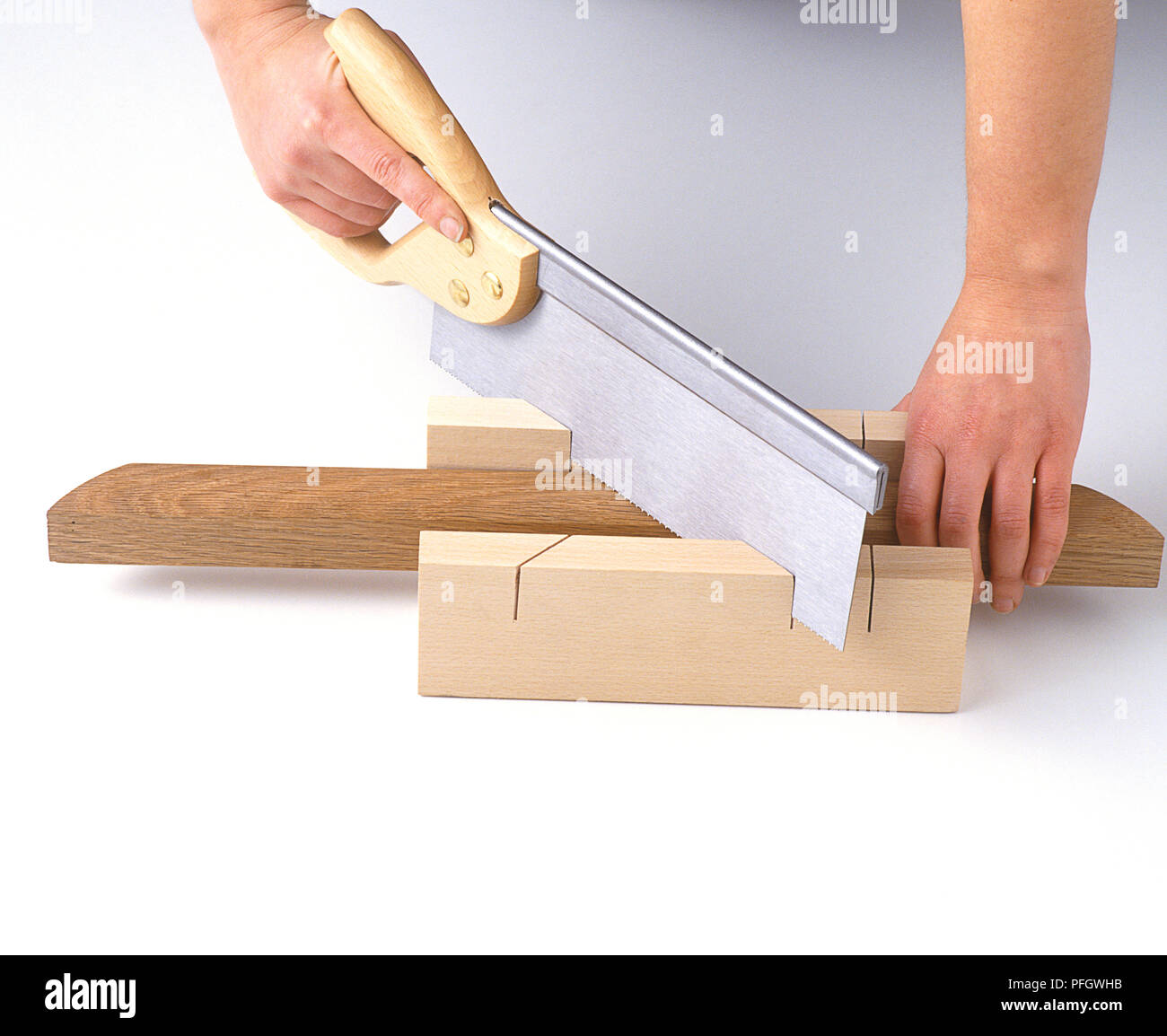 Sawing in half hi-res stock photography and images - Alamy