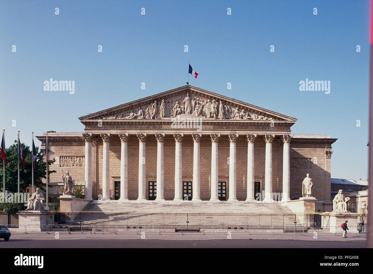 France, Paris, Assemblee Nationale, National Assembly, large building ...