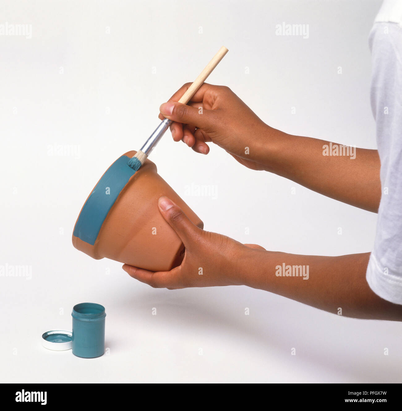 Hand paint, ethnicity, hands up hi-res stock photography and images - Alamy