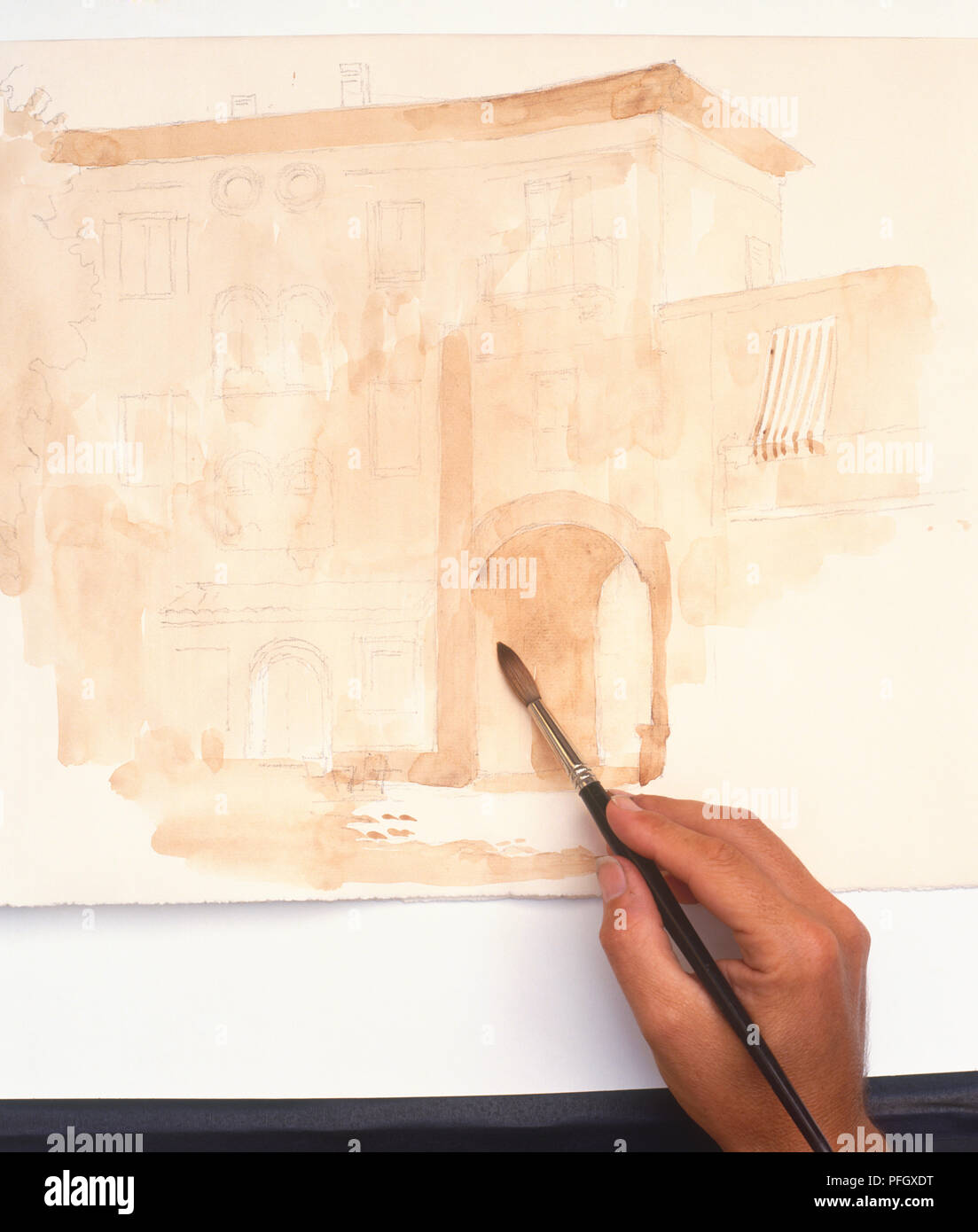 Brush and brown wash hi-res stock photography and images - Alamy