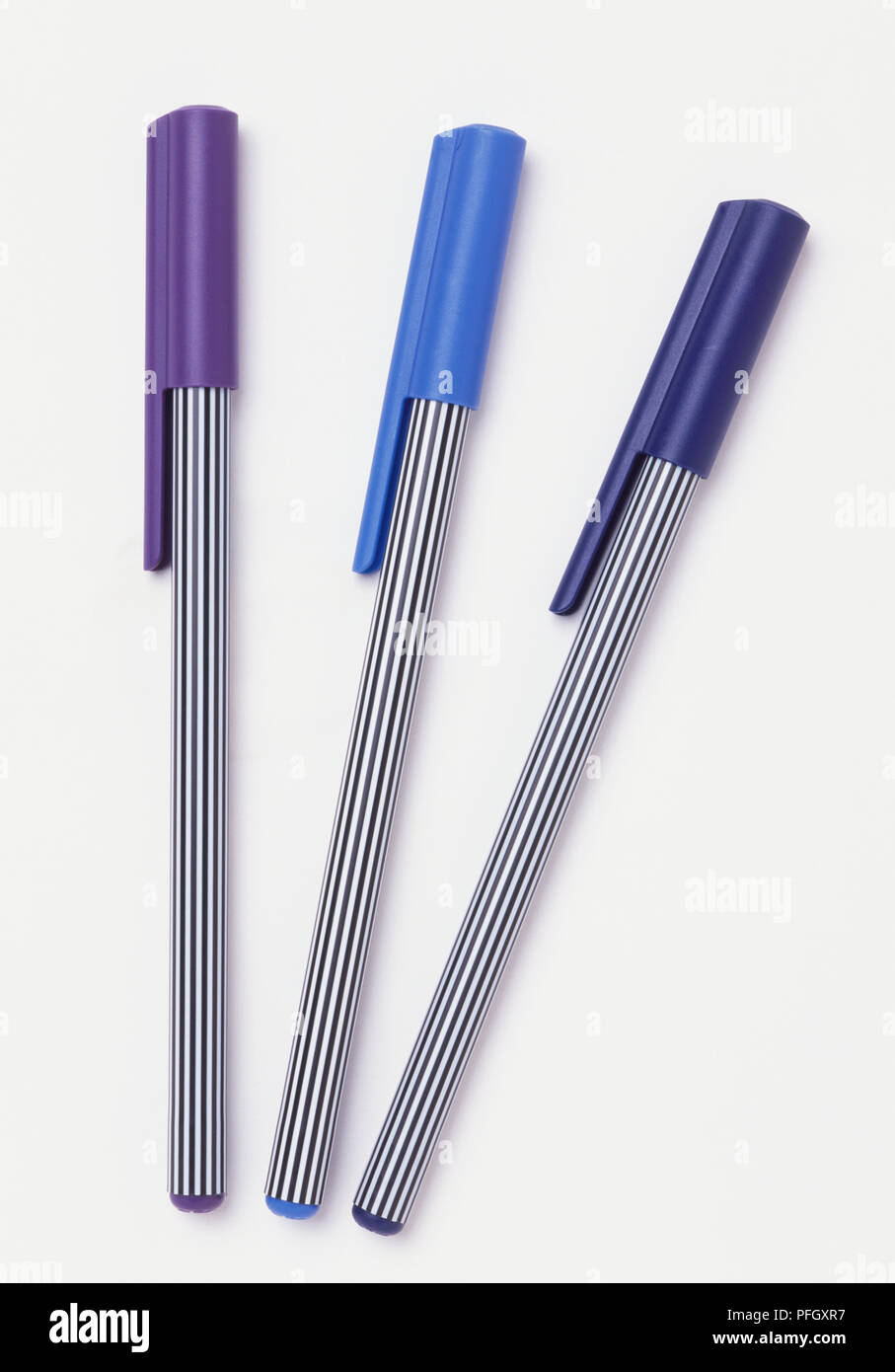 Three pens, close up Stock Photo - Alamy