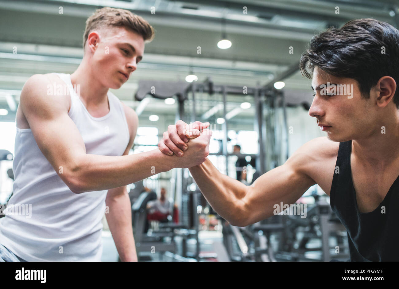 Sport handshake closeup hi-res stock photography and images - Alamy