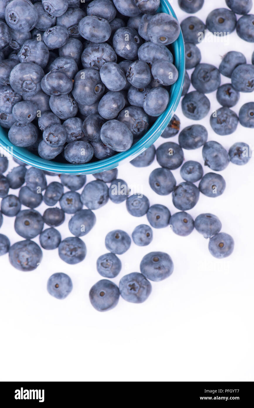 Blueberries isolated on a white background Stock Photo - Alamy