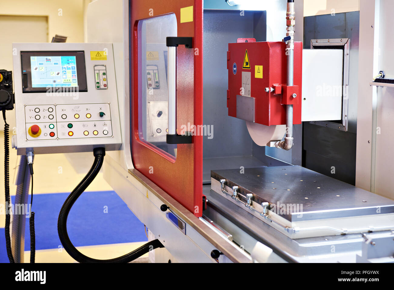 Surface grinding machine with controller Stock Photo - Alamy