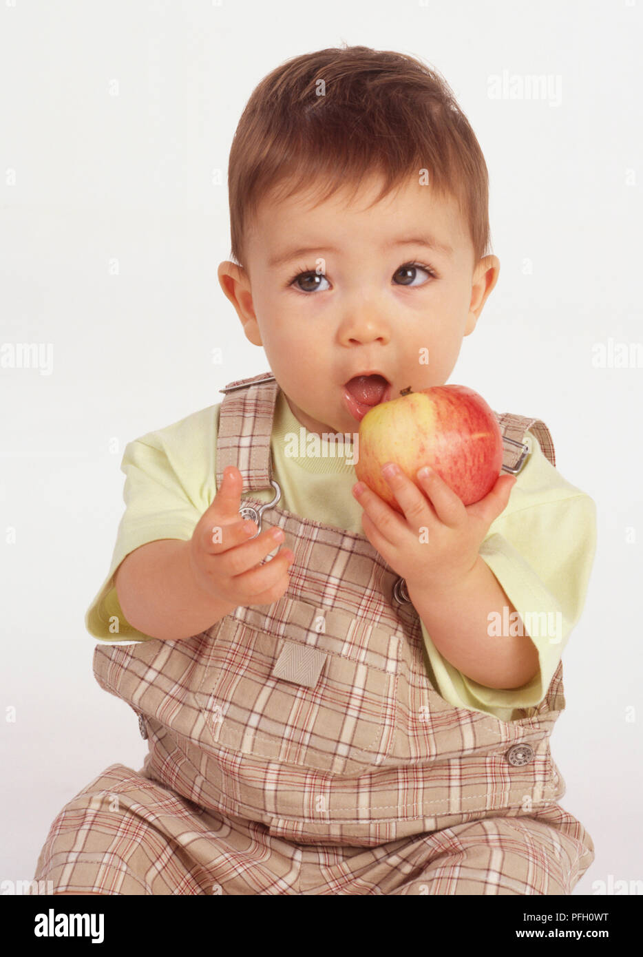 Child in plaid shirt hi-res stock photography and images - Alamy