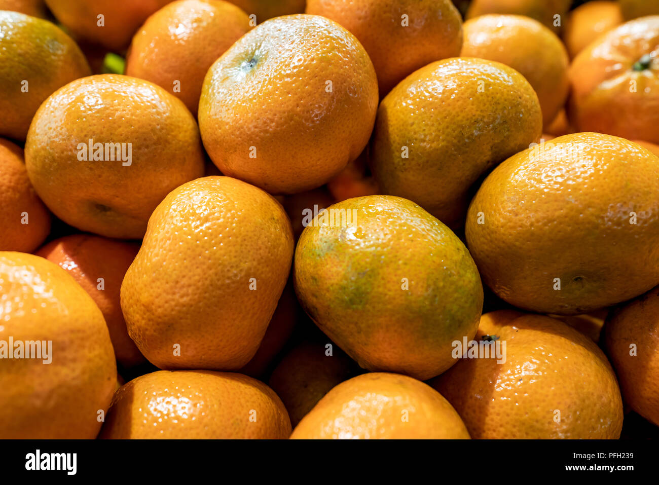 Fresh, bright, sweet Mandarin Orange background Stock Photo - Alamy