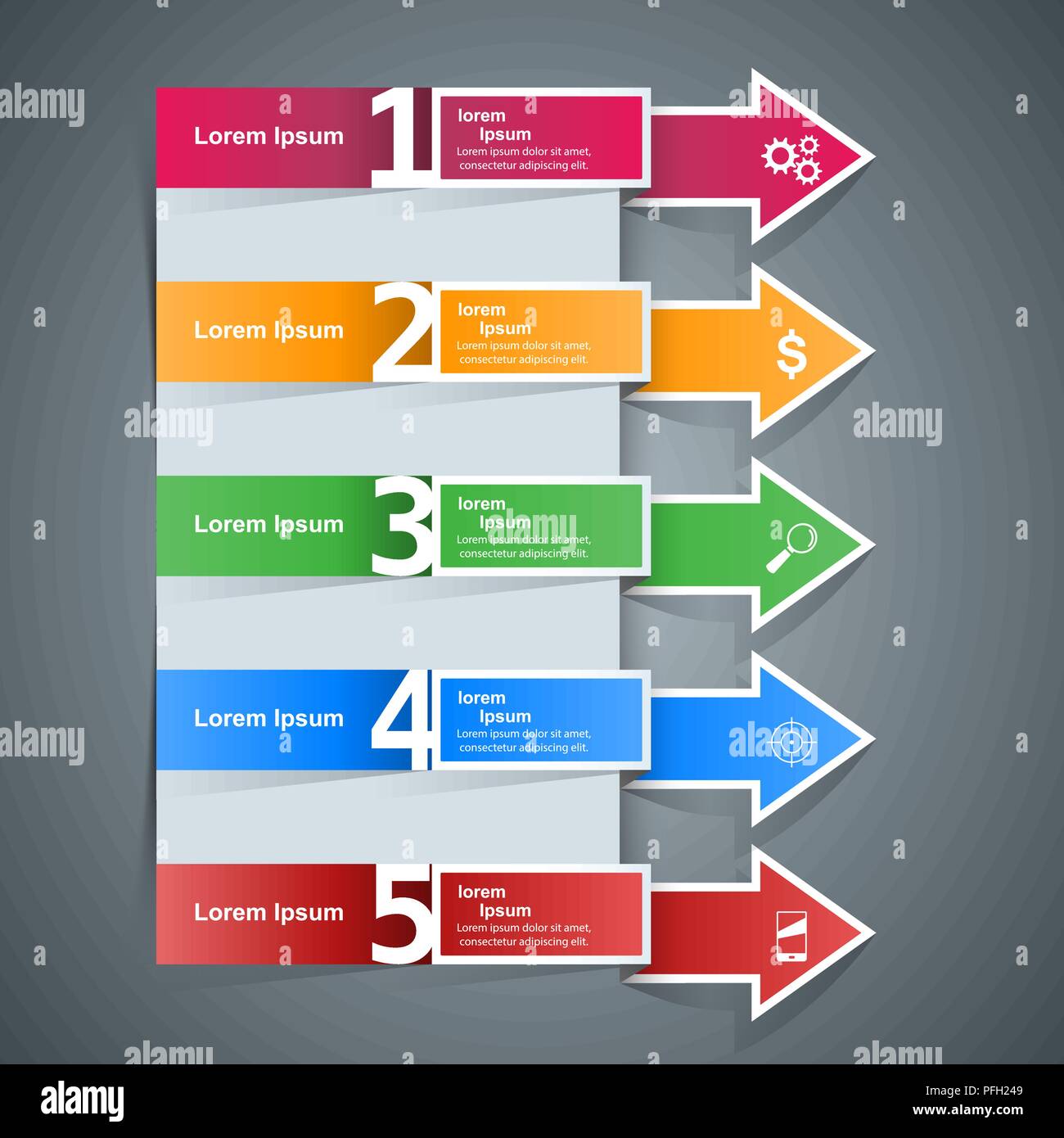 Five items Stock Vector Images - Alamy