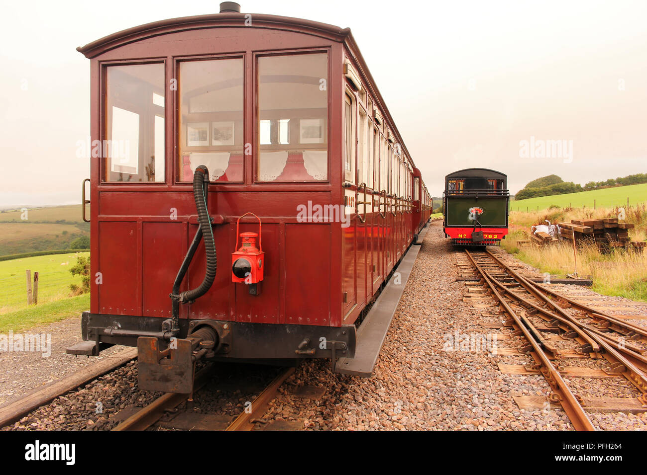 Lynton and Barnstable Railway, Devon, England - August 13, 2018 ...