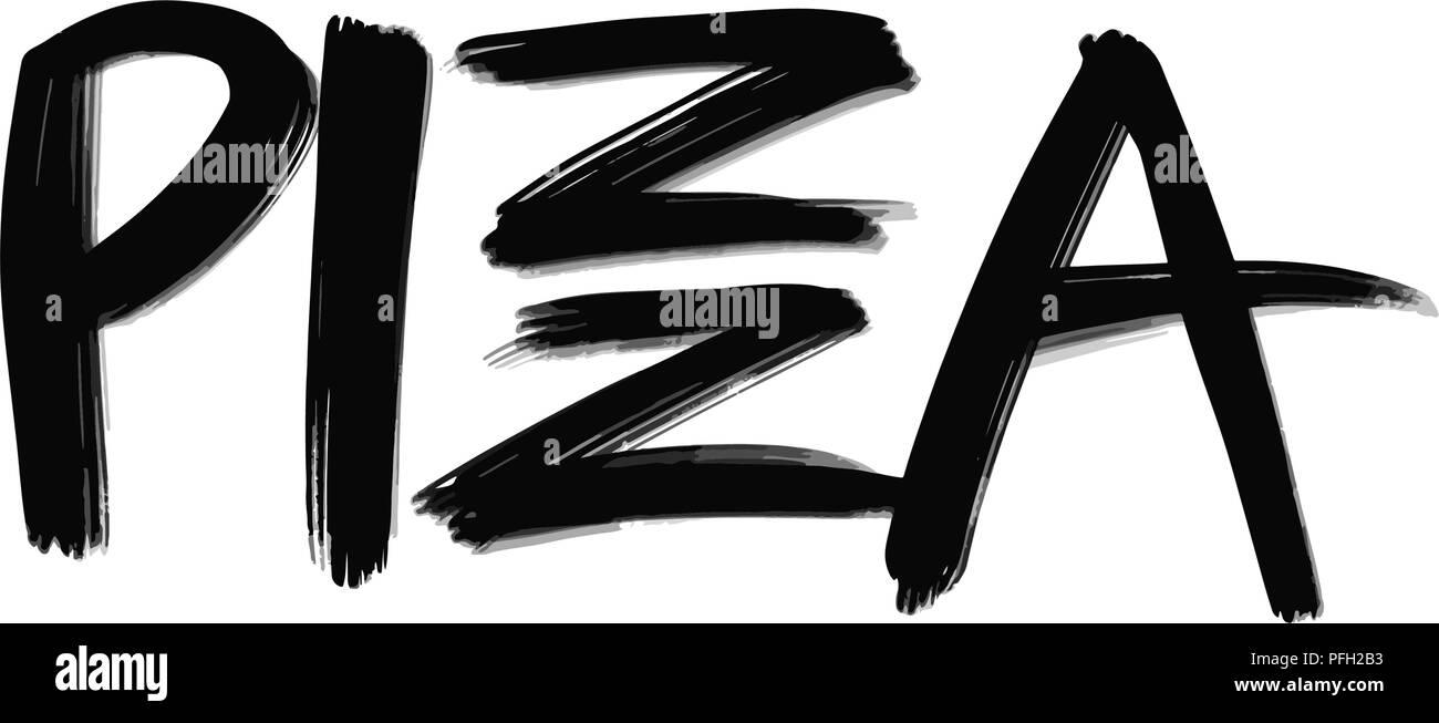 Hand drawn lettering food Stock Vector Images - Alamy