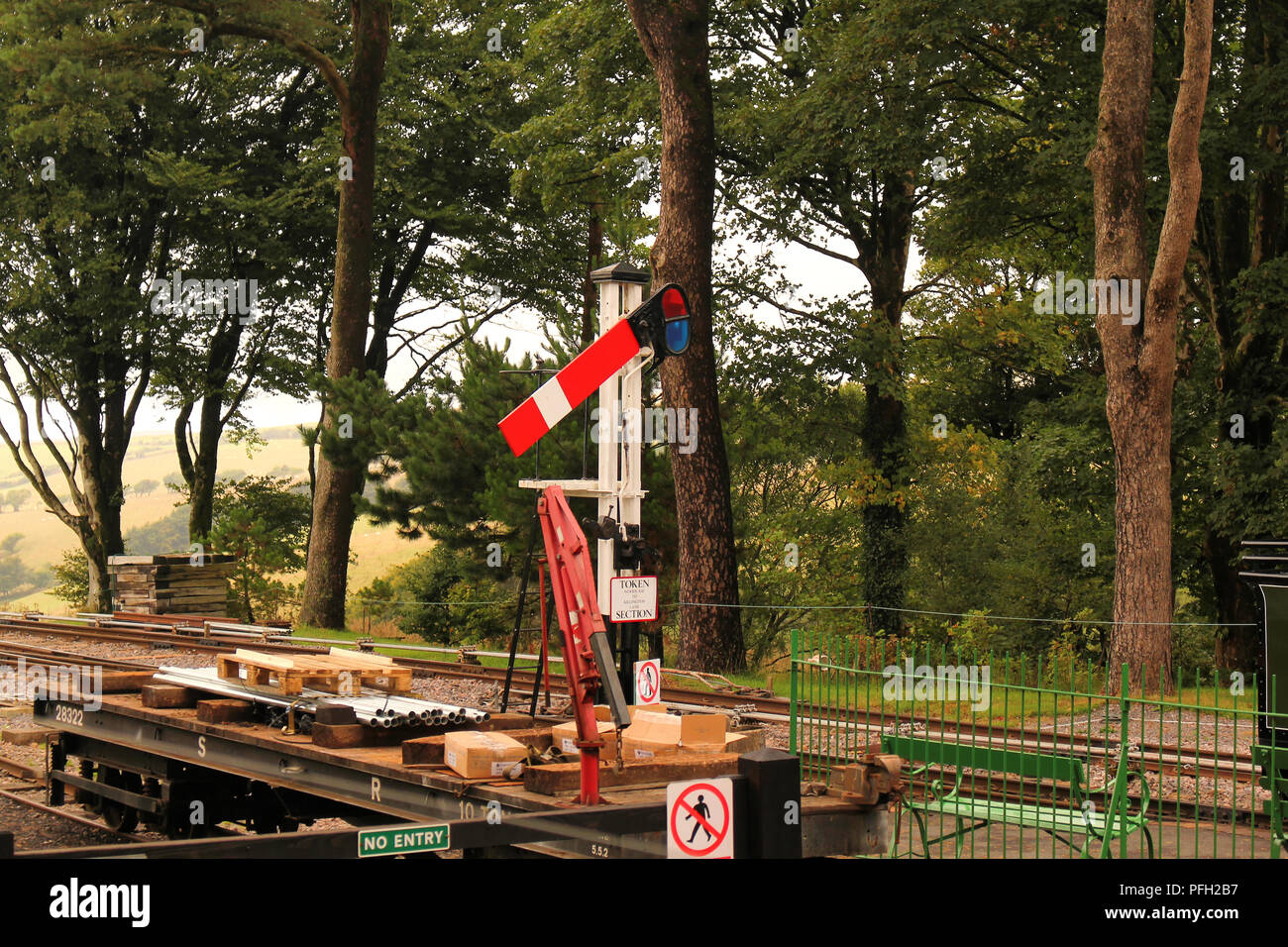 Lynton and Barnstable Railway, Devon, England - August 13, 2018 ...