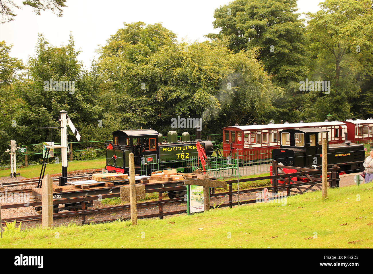 Lynton and Barnstable Railway, Devon, England - August 13, 2018 ...