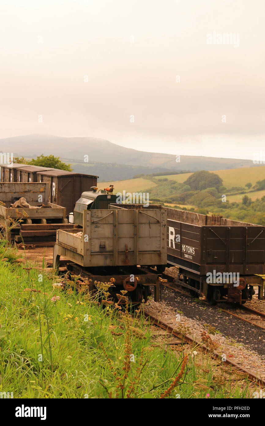 Lynton and Barnstable Railway, Devon, England - August 13, 2018 ...
