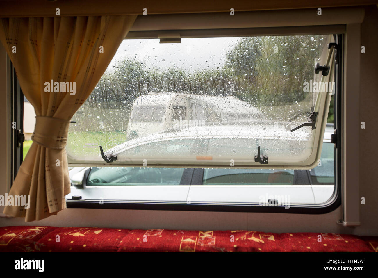 Holiday caravan rain hi-res stock photography and images - Alamy