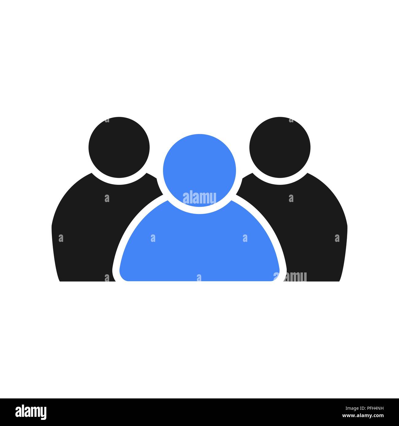 Social group of people. Leader in the team Stock Vector Image & Art - Alamy
