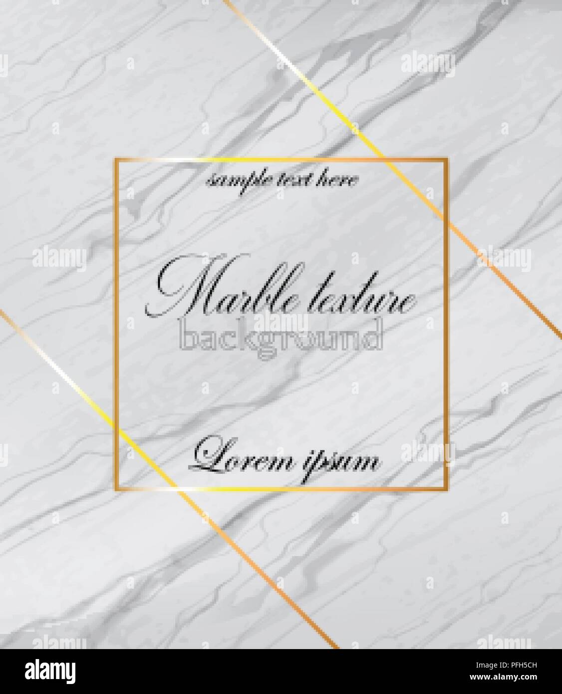 Gray marble greeting card background Vector. Luxury stone pattern ...