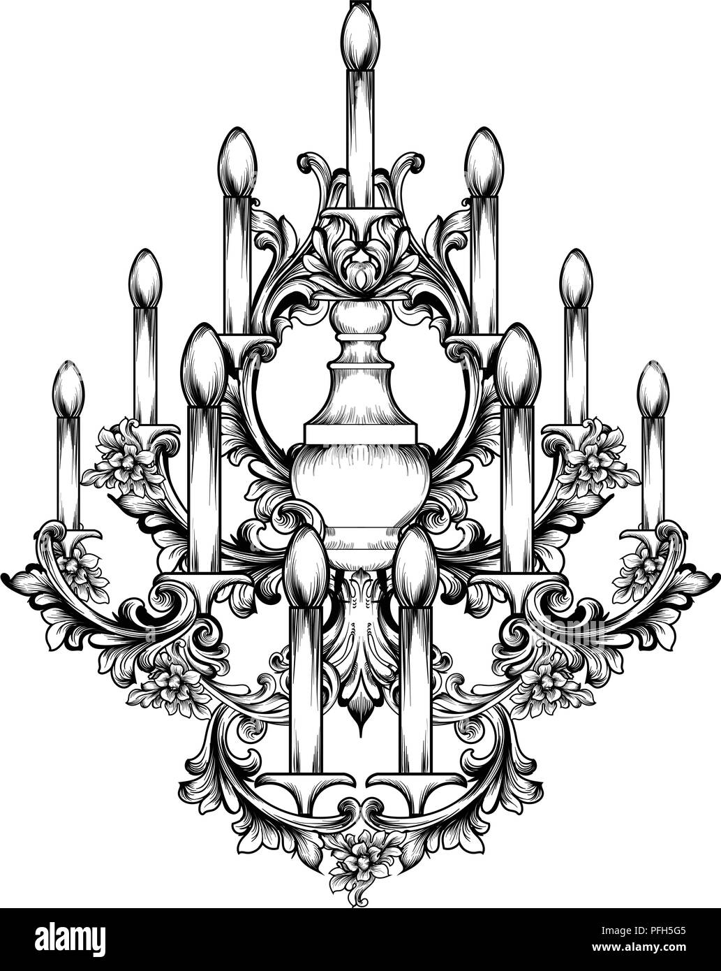 Chandelier Outline