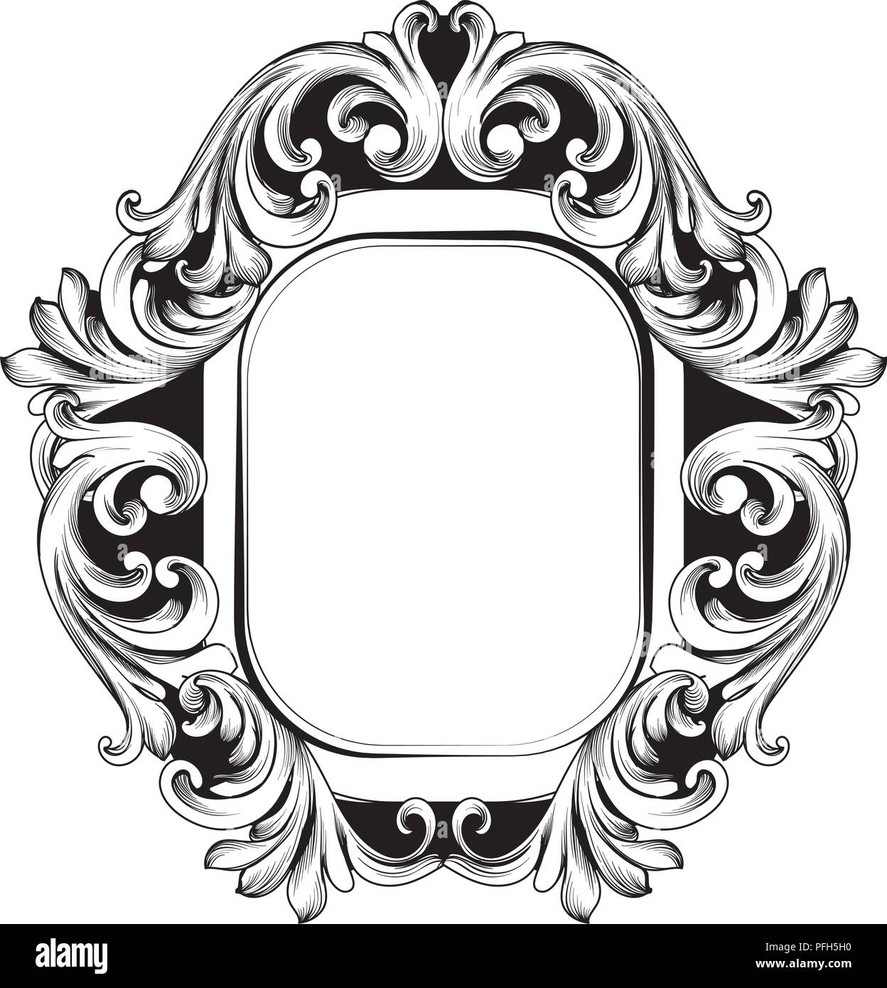 Classical french baroque Stock Vector Images - Alamy