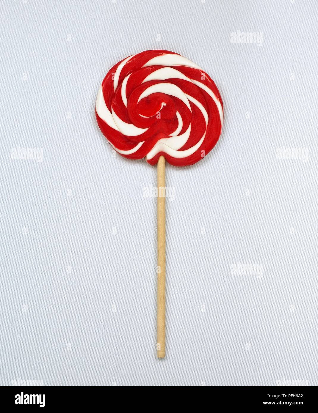 Red and white lolly Stock Photo - Alamy