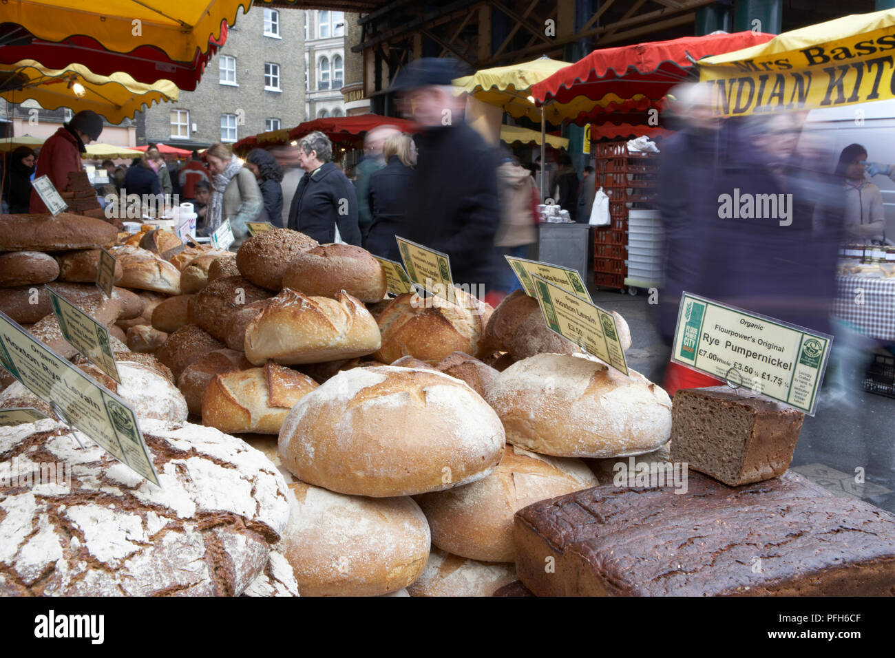Great Britain, England, London, Borough Market, different types of ...