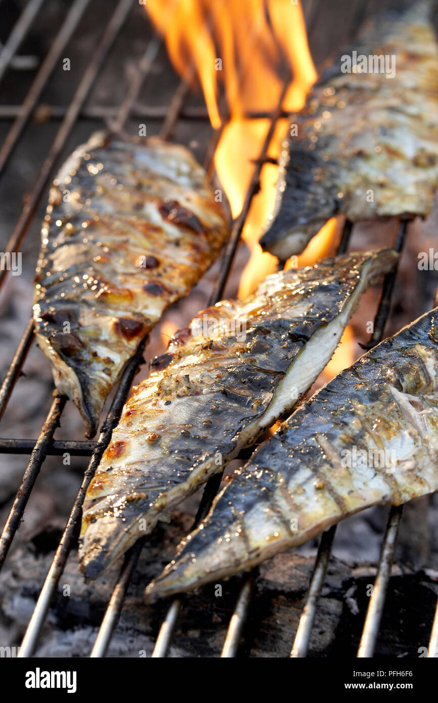 Mackerels grill hi-res stock photography and images - Alamy