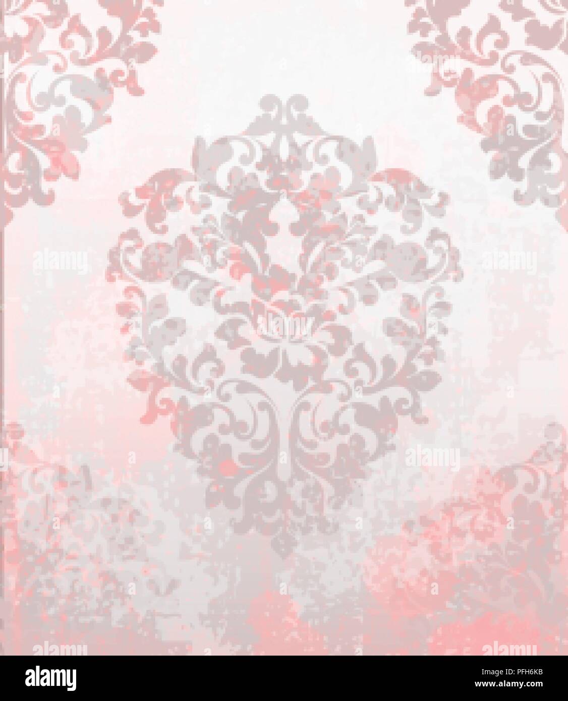 Vintage baroque pattern Vector. Beautiful ornament decor. Royal luxury ...