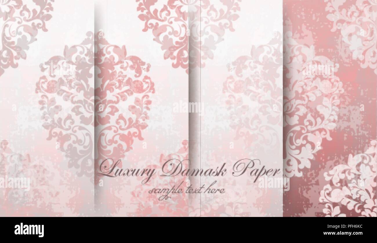 Vintage baroque pattern set Vector. Beautiful ornament decor. Royal ...