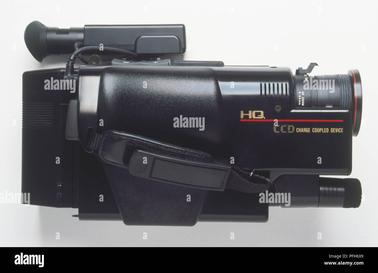 Handheld video camera, side view Stock Photo - Alamy