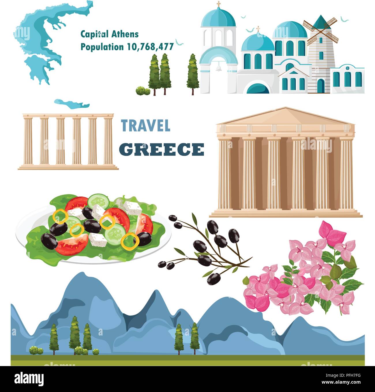 Map ancient greece Stock Vector Images - Alamy