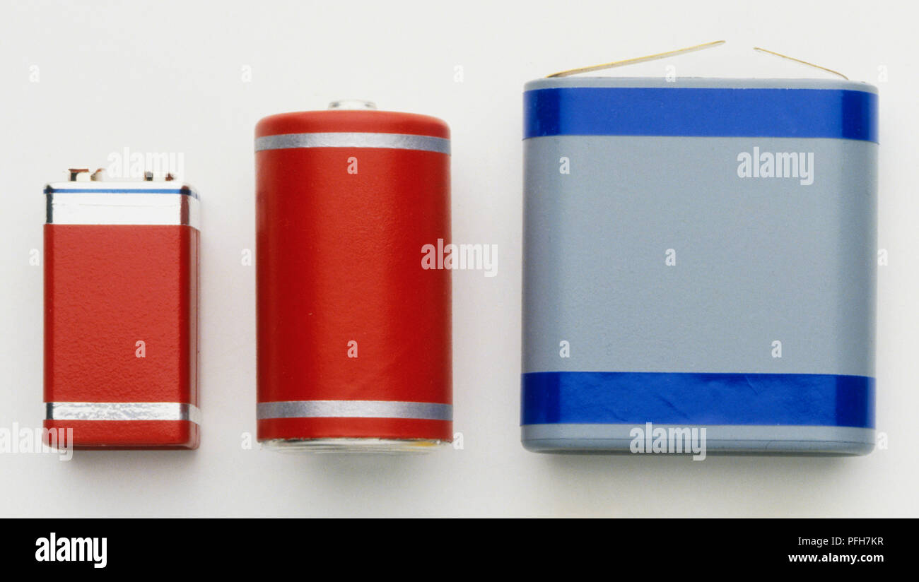 Three batteries hi-res stock photography and images - Alamy